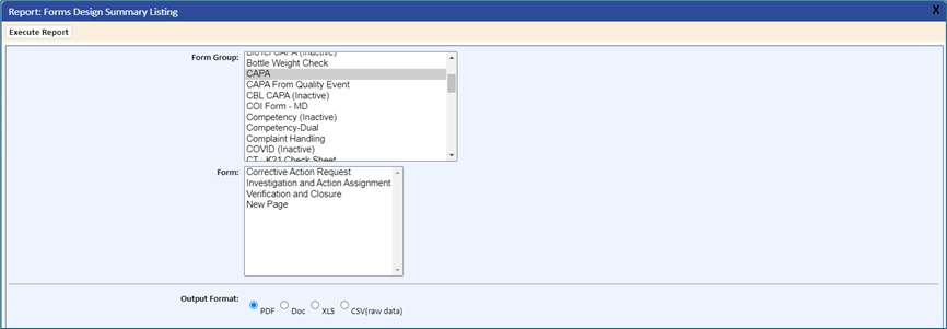 Form Design Reports - TMS Academy