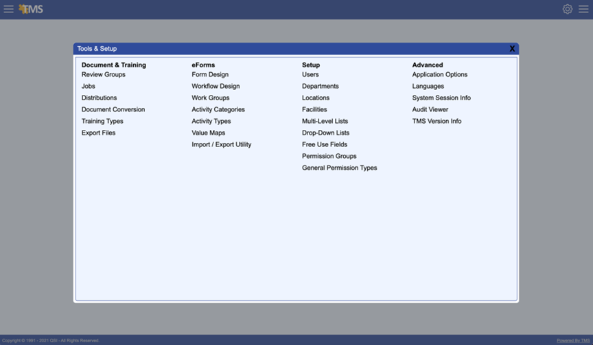 Tools And Setup Tms Academy