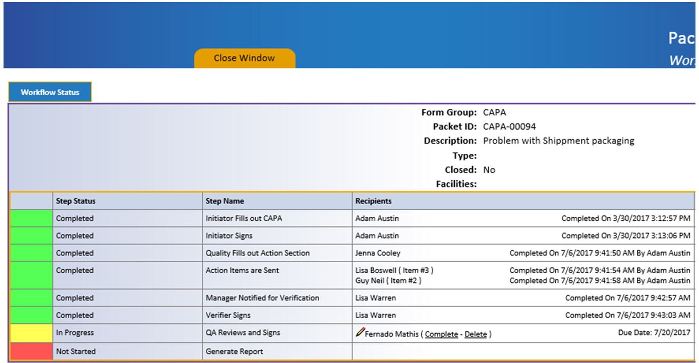 Product Features - TMS Quality Compliance Software